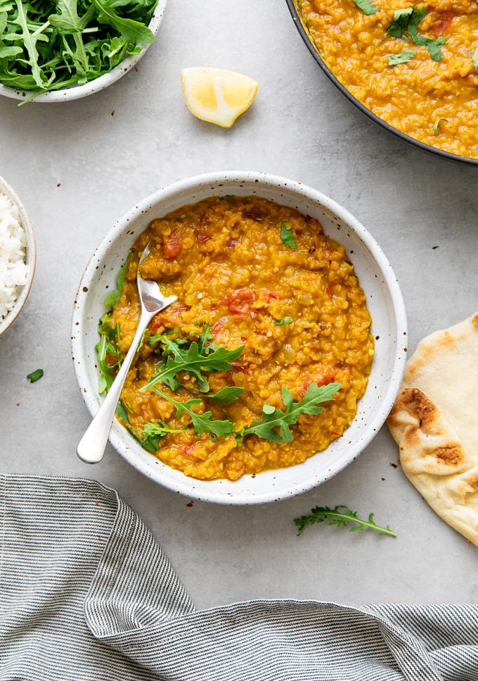 Spicy Red Lentil Dal (Quick + Easy Recipe) - The Simple Veganista