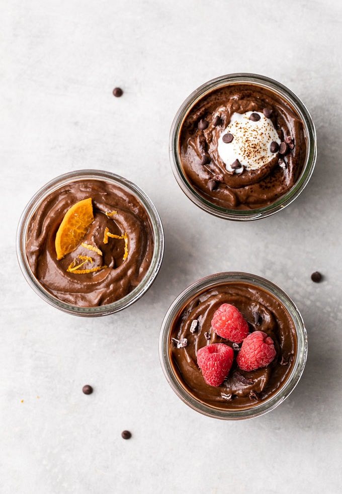 Raw Avocado Chocolate Pudding (3-Flavors) - The Simple Veganista