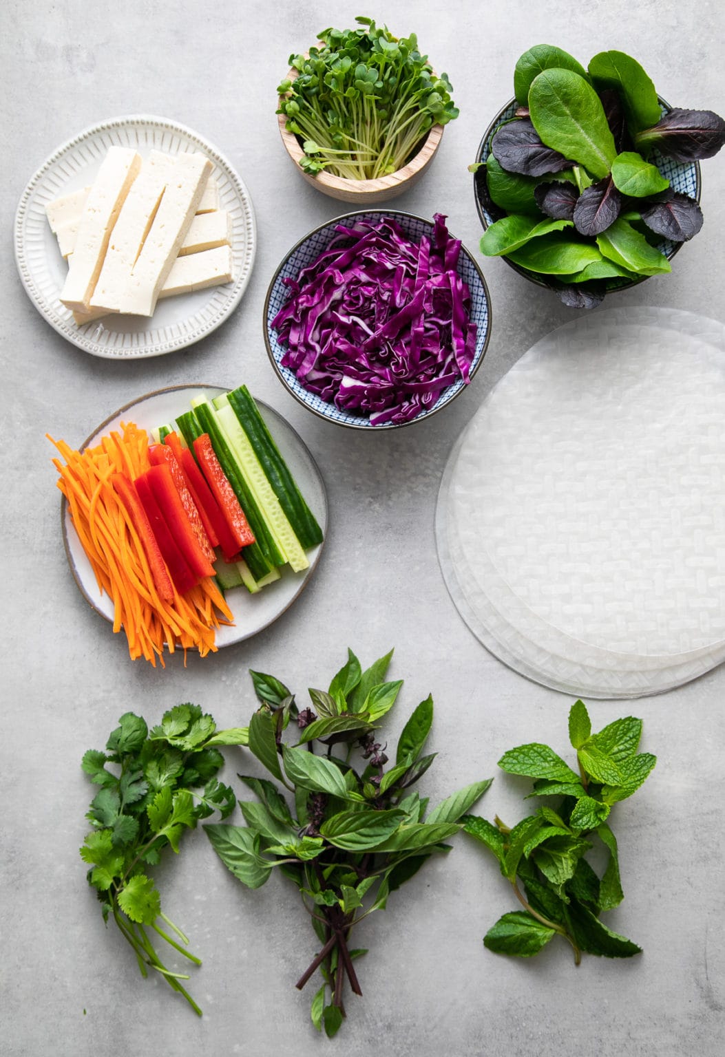 Summer Rolls + Two Dipping Sauces - The Simple Veganista