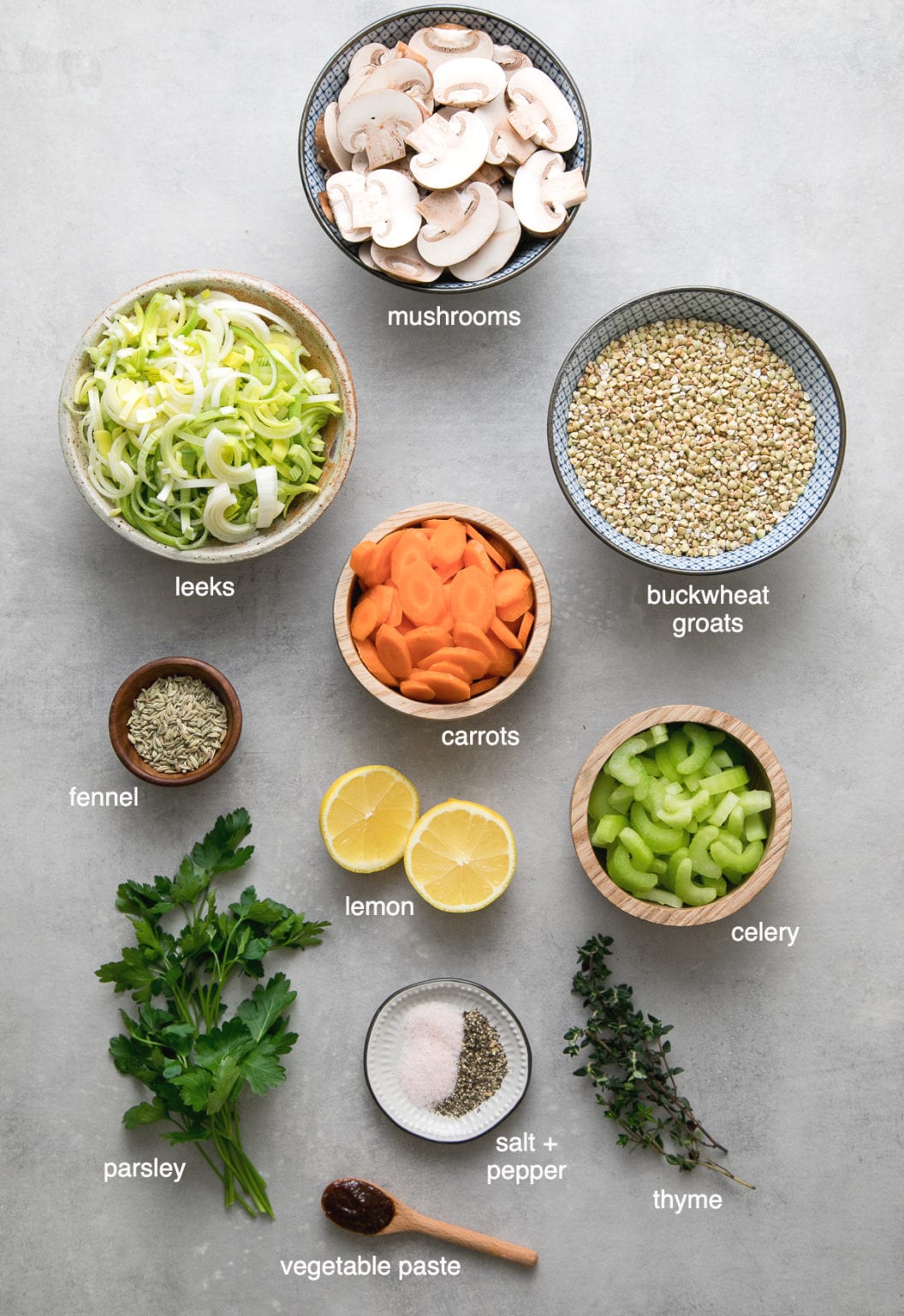 Mushroom & Buckwheat Soup (Hearty & Delicious)