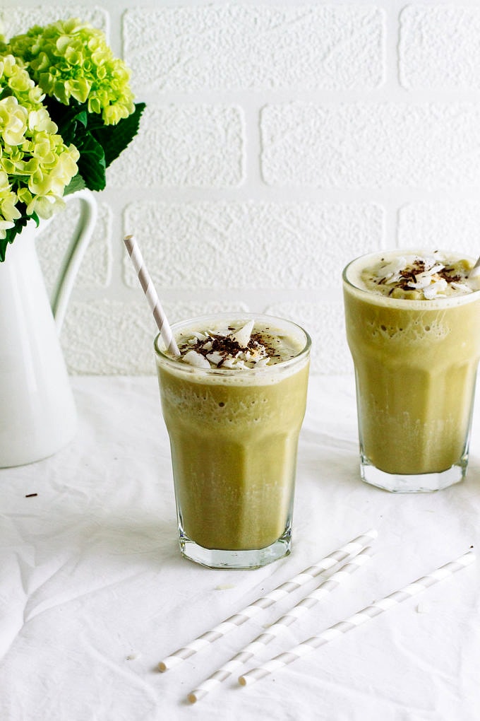 Matcha + Coconut Milkshake - The Simple Veganista