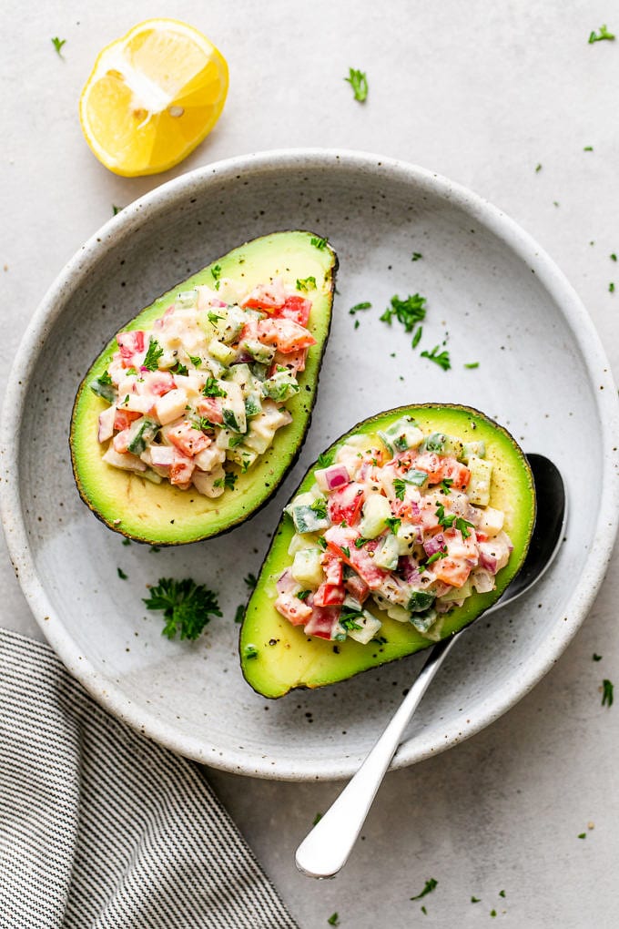 Stufed Avocados (+ 10 Filling Ideas) - The Simple Veganista