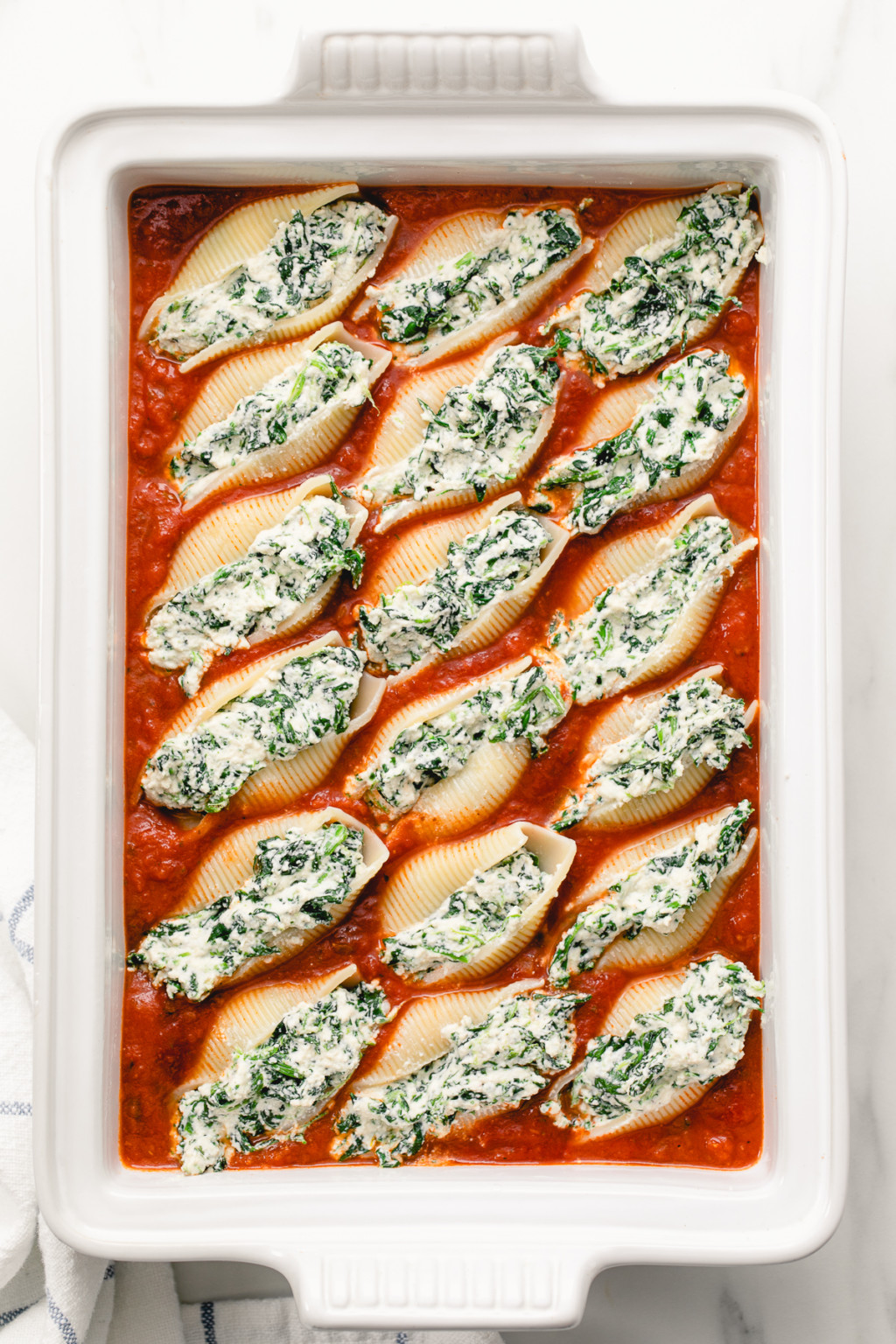 Spinach & 'Ricotta' Vegan Stuffed Shells - The Simple Veganista