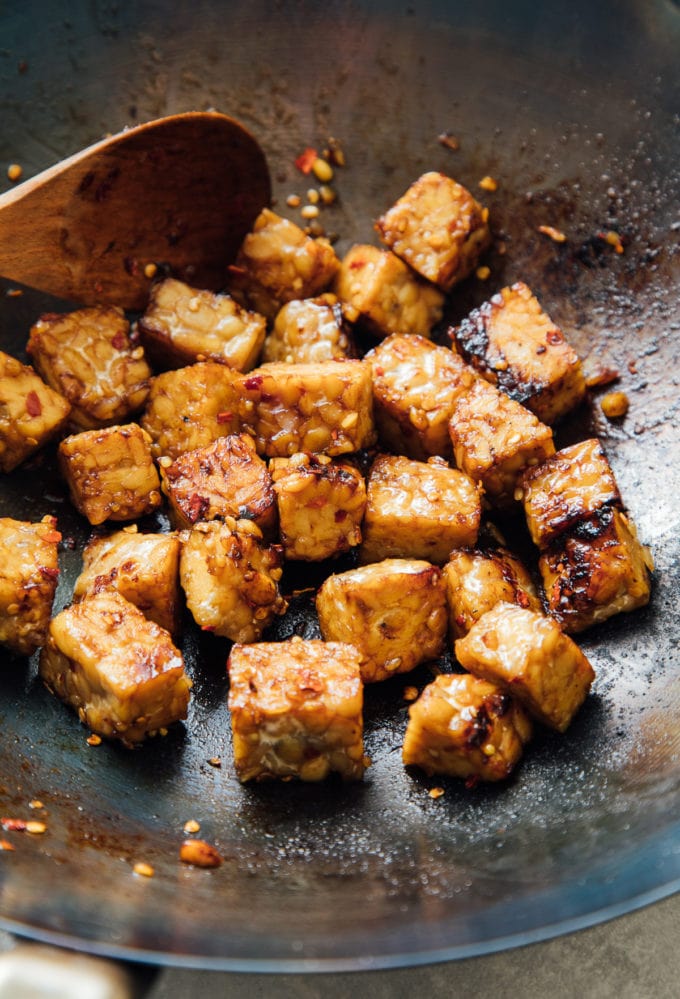 Tempeh Stir Fry (Sweet + Spicy Recipe) - The Simple Veganista
