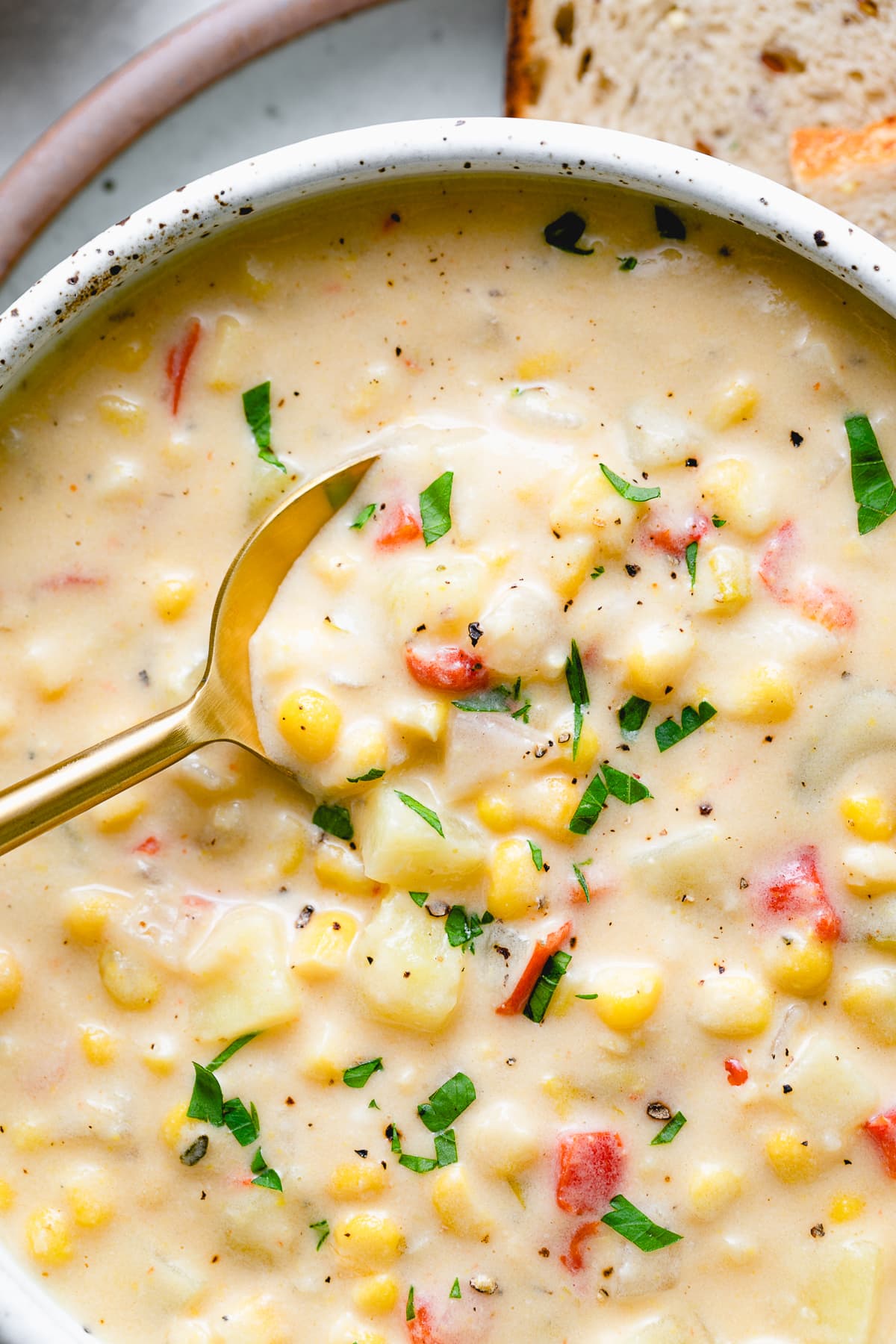 Vegan Corn Chowder (Easy + Delicious!) - The Simple Veganista